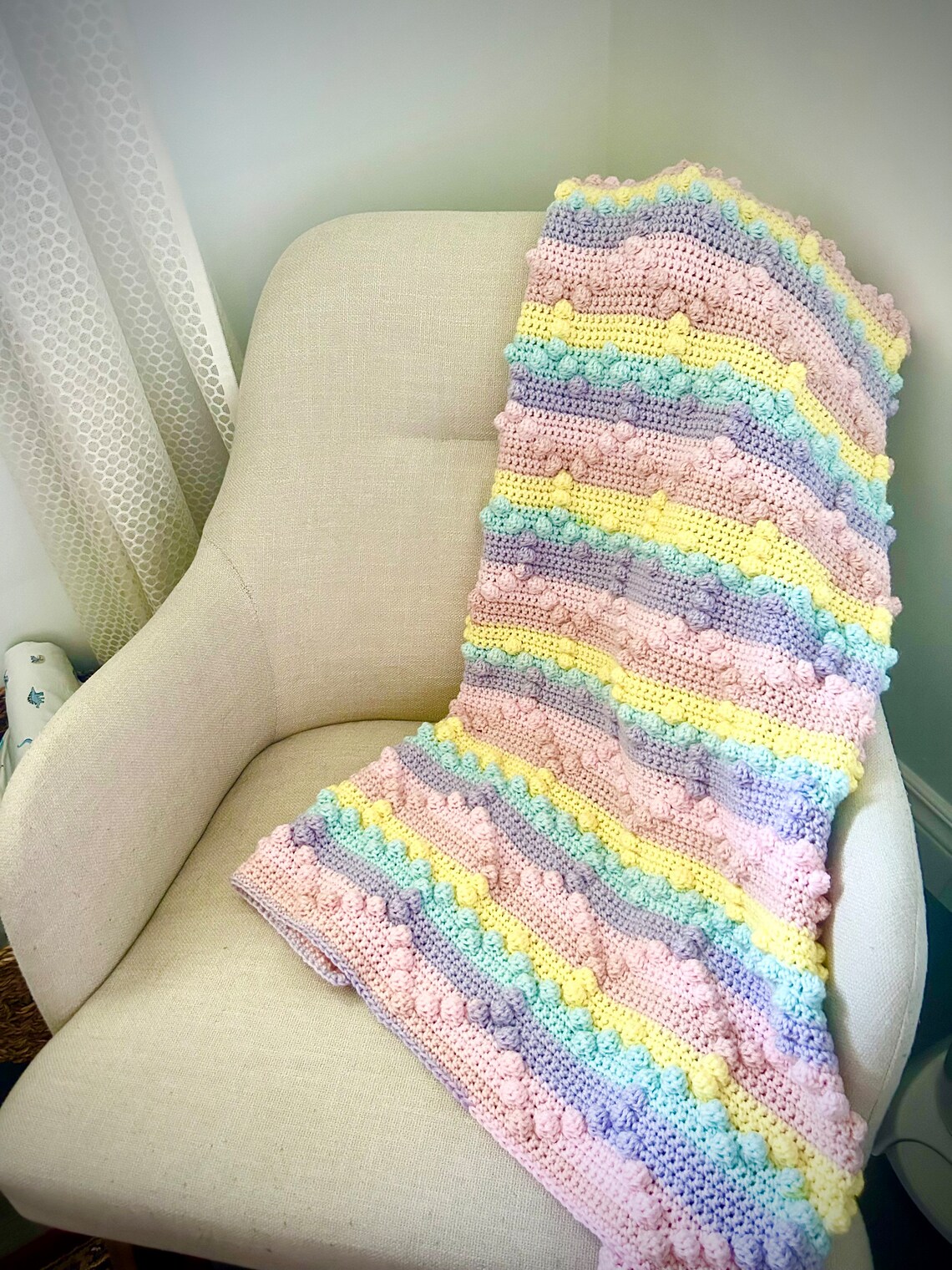 CROCHET PATTERN Candy Hearts Crochet Blanket - Make Any Size PDF ...