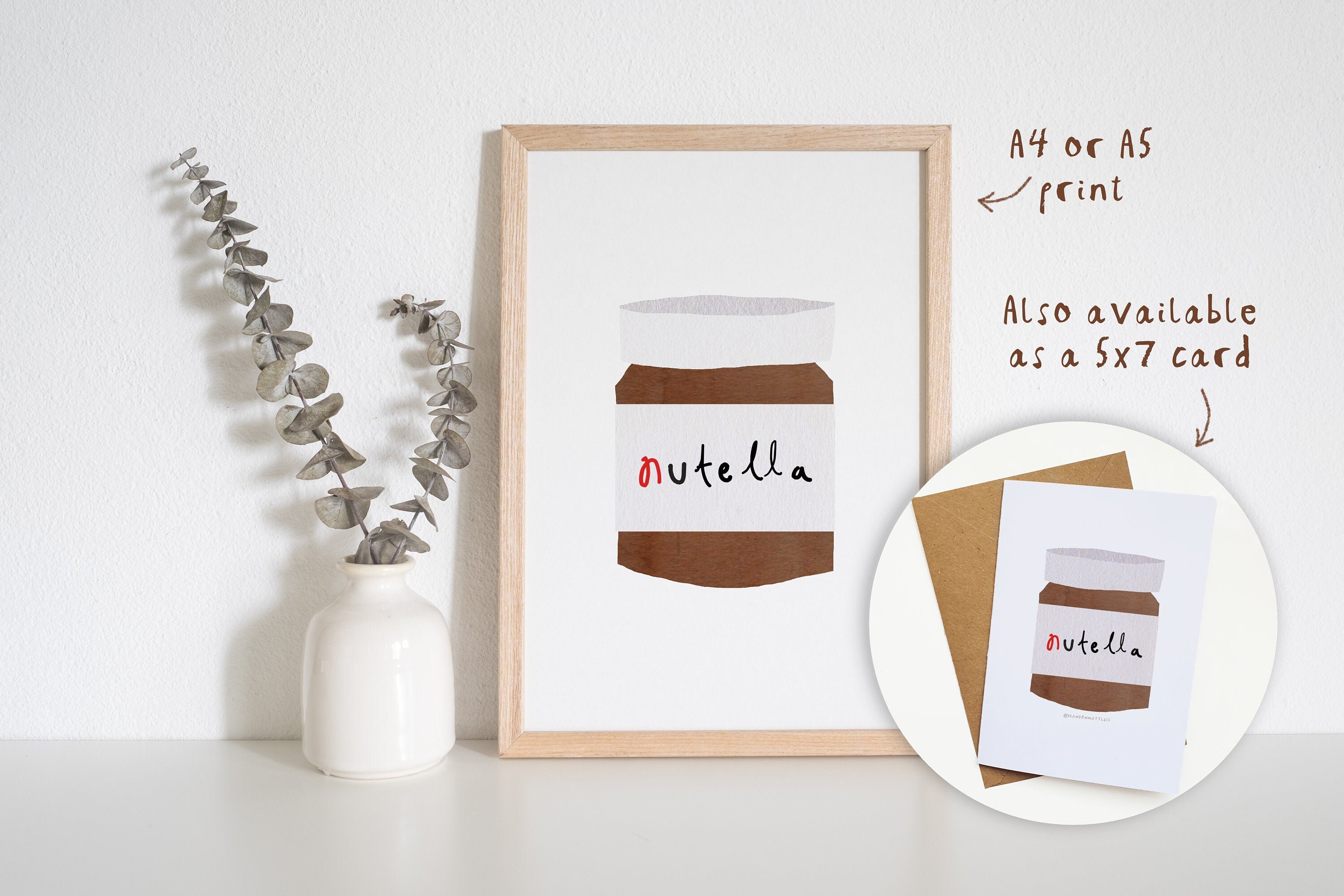Nutella Birthday Card
