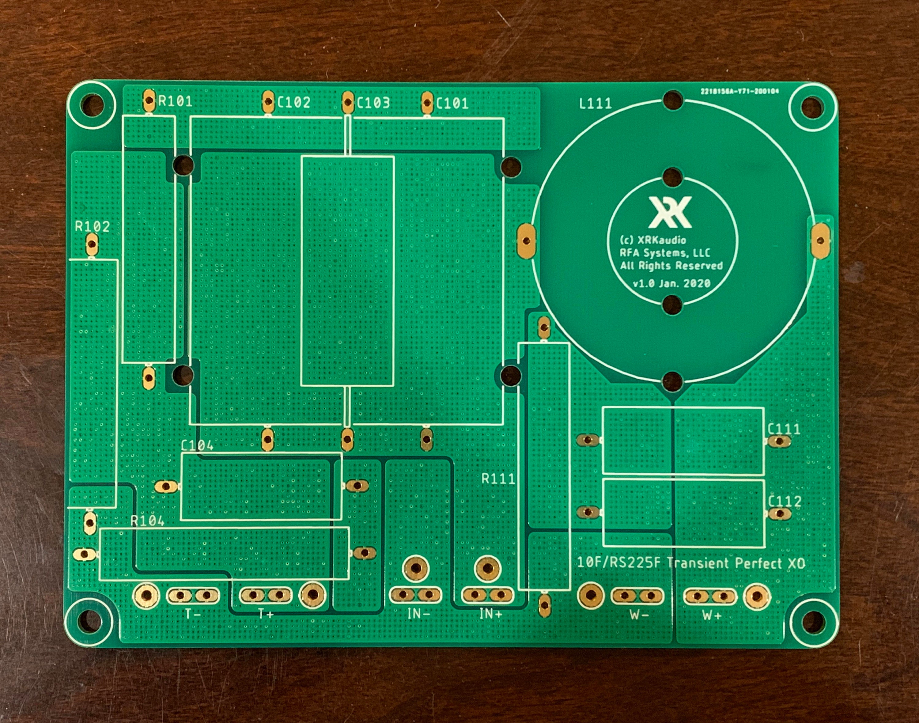 Transient Perfect Crossover PCB for 10F/RS225 FAST Speaker - Etsy