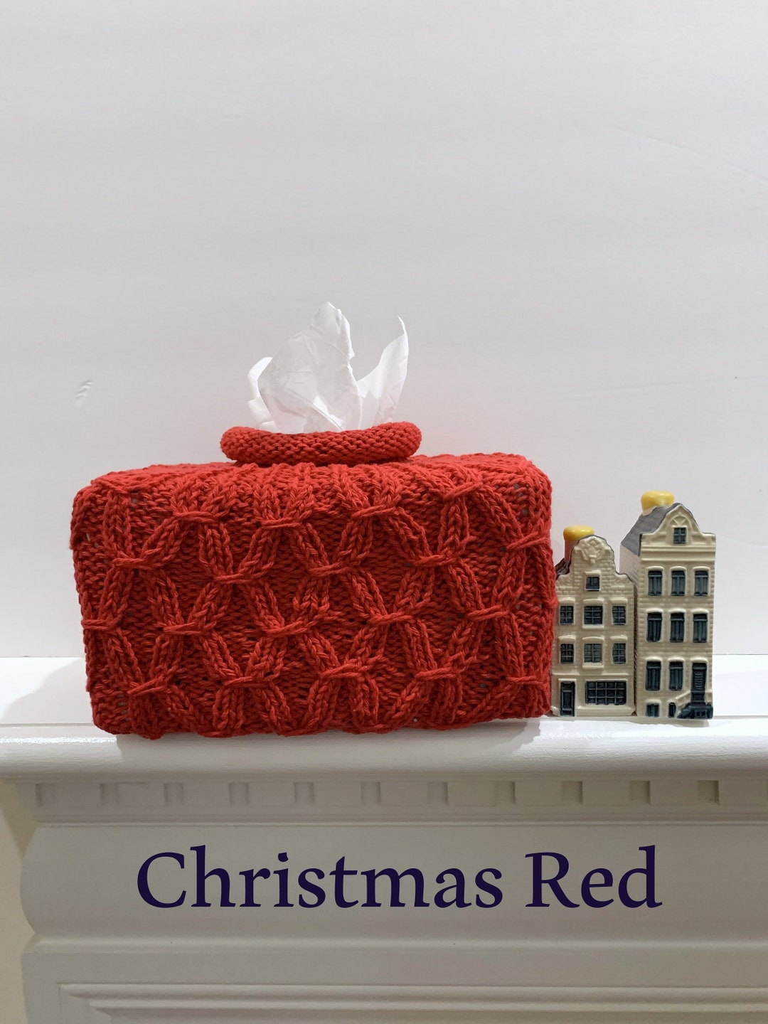 Modern Tissue Box Cover Christmas Red Tissue Box Cover Chic Cube ...