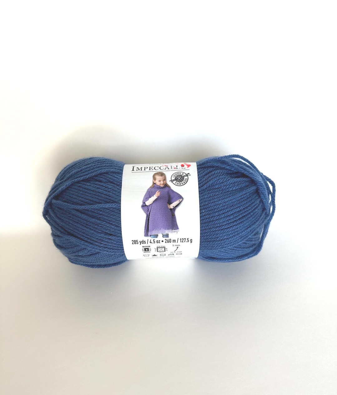 Destash Sale / 6 Skeins of Yarn / Lapis Color / Impeccable by Loops ...