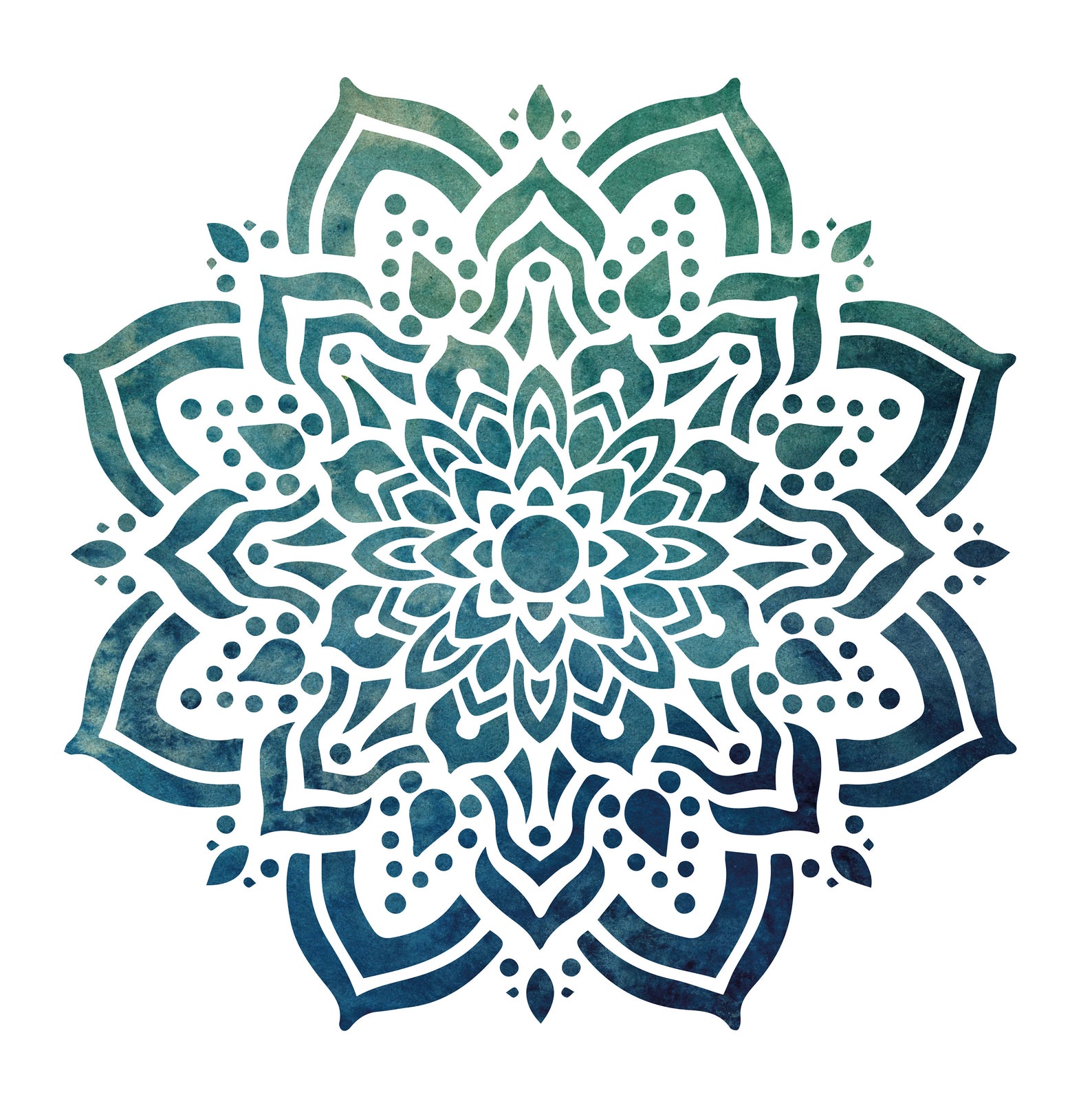 Mandala Stencil / LARGE Wall Art Scrapbooking Dotting Craft - Etsy