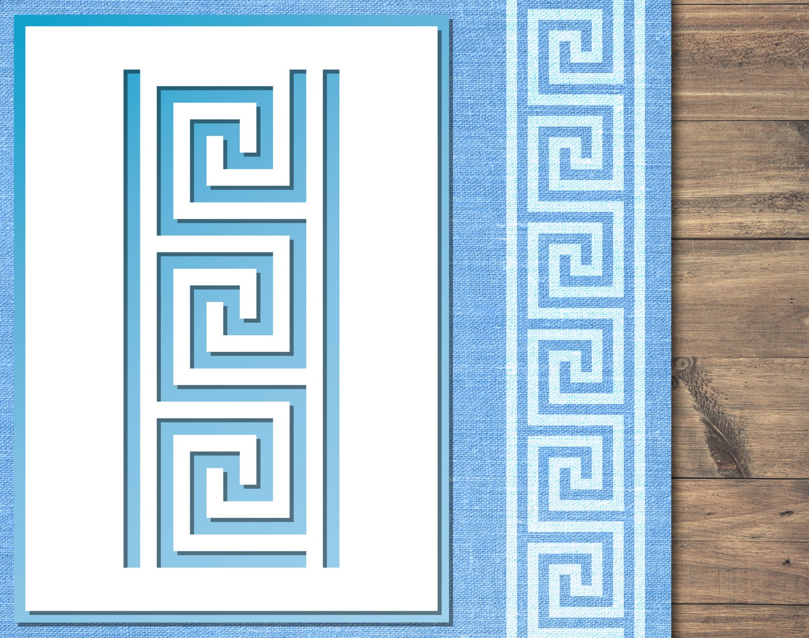 Border Stencil - Greek Pattern Meander #1 - Wall Art Crafting Design - Etsy