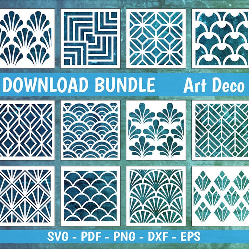 Art Deco Svg - Etsy