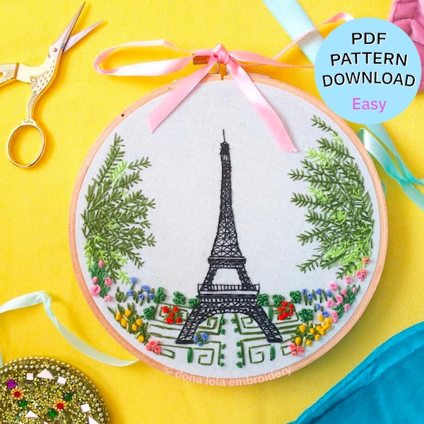 Paris Embroidery - Etsy