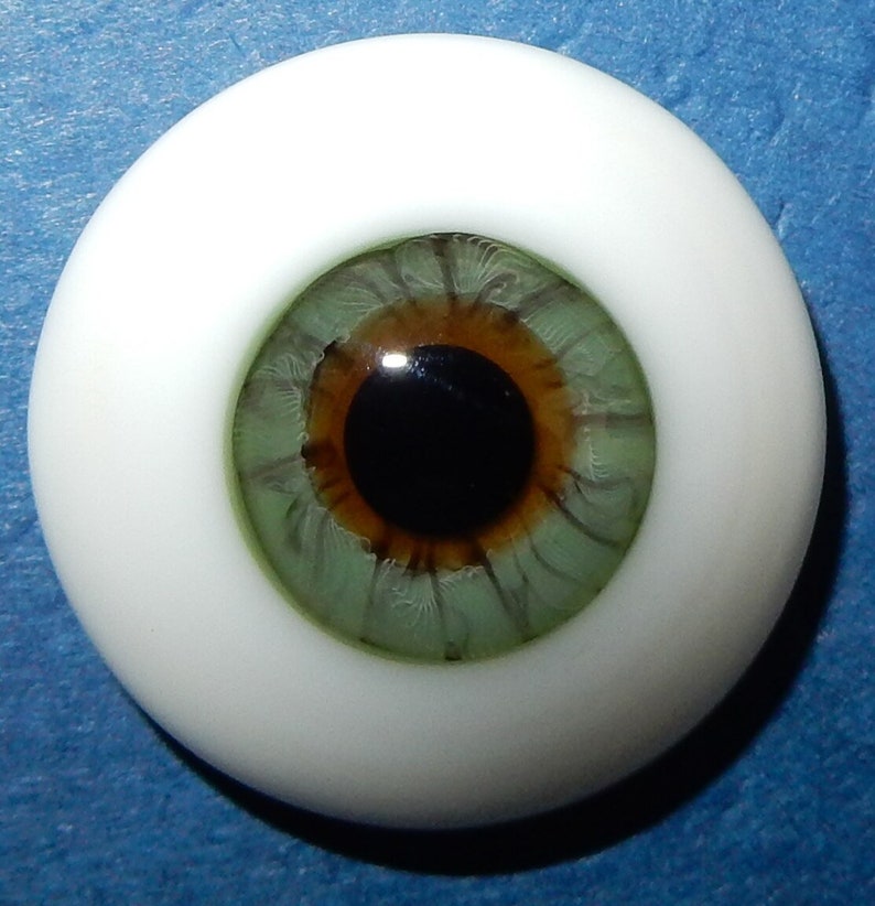 German Glass Eyes: Solid Half Round Flat Back Dark Green 32501 - Etsy