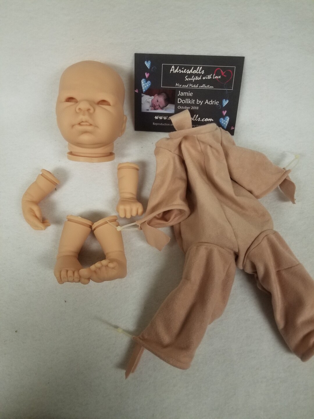 Jamie Reborn Vinyl Doll Kit by Adrie Stoete - Etsy