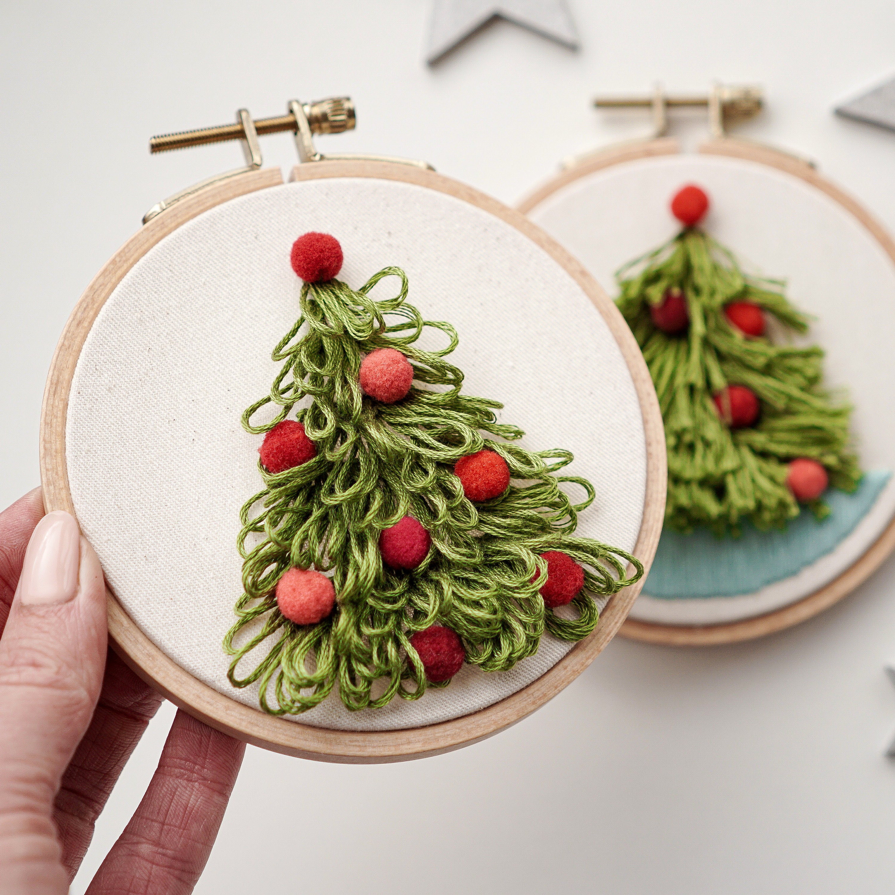 Hand Embroidery Pattern Christmas Tree Embroidery PDF | Etsy