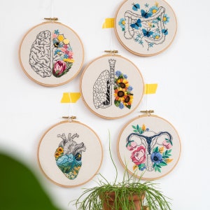 Embroidery Bundle - Human Anatomy Patterns PDF, Video Tutorials ...