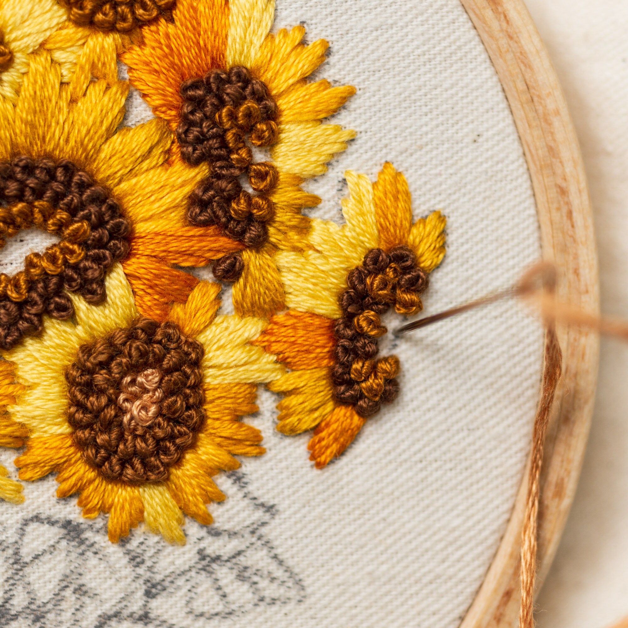 Hand Embroidery Pattern SUNFLOWERS BOUQUET Digital Download - Etsy