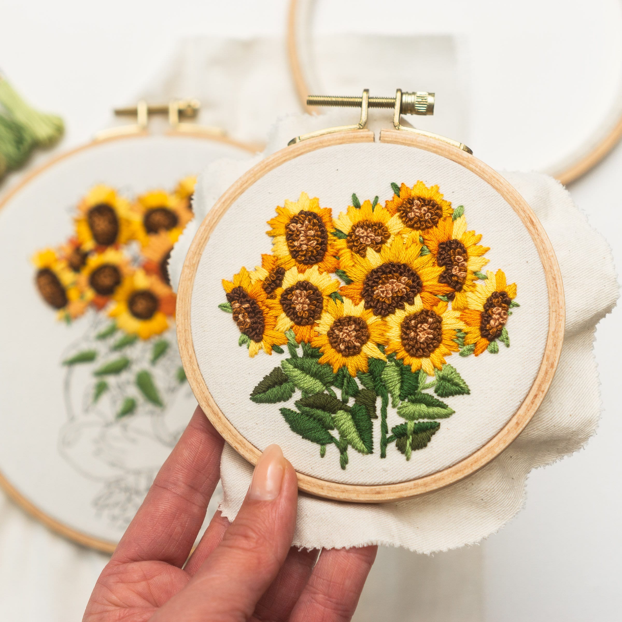 Hand Embroidery Pattern SUNFLOWERS BOUQUET Digital Download - Etsy