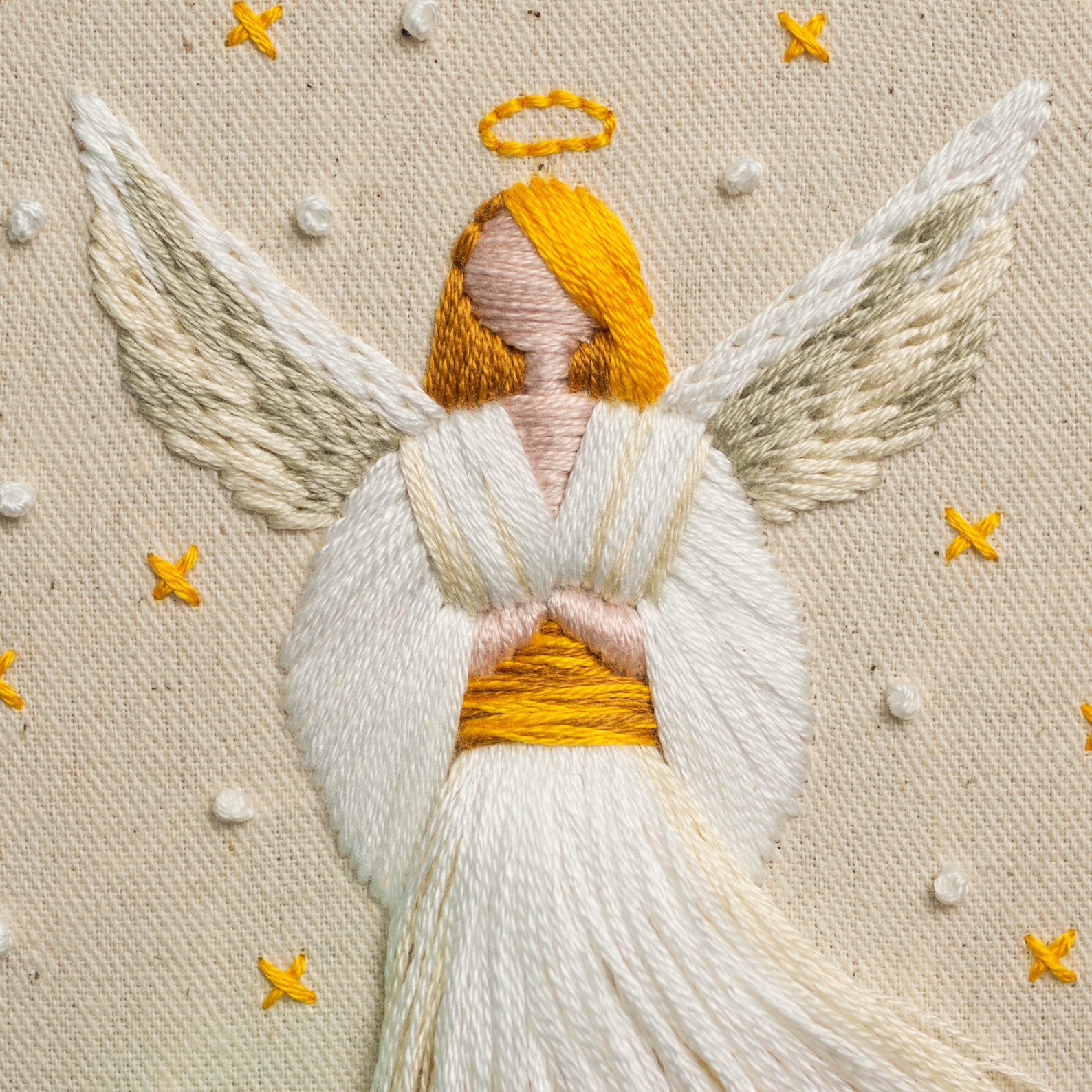 Embroidery Pattern the ANGEL Winter and Christmas PDF - Etsy