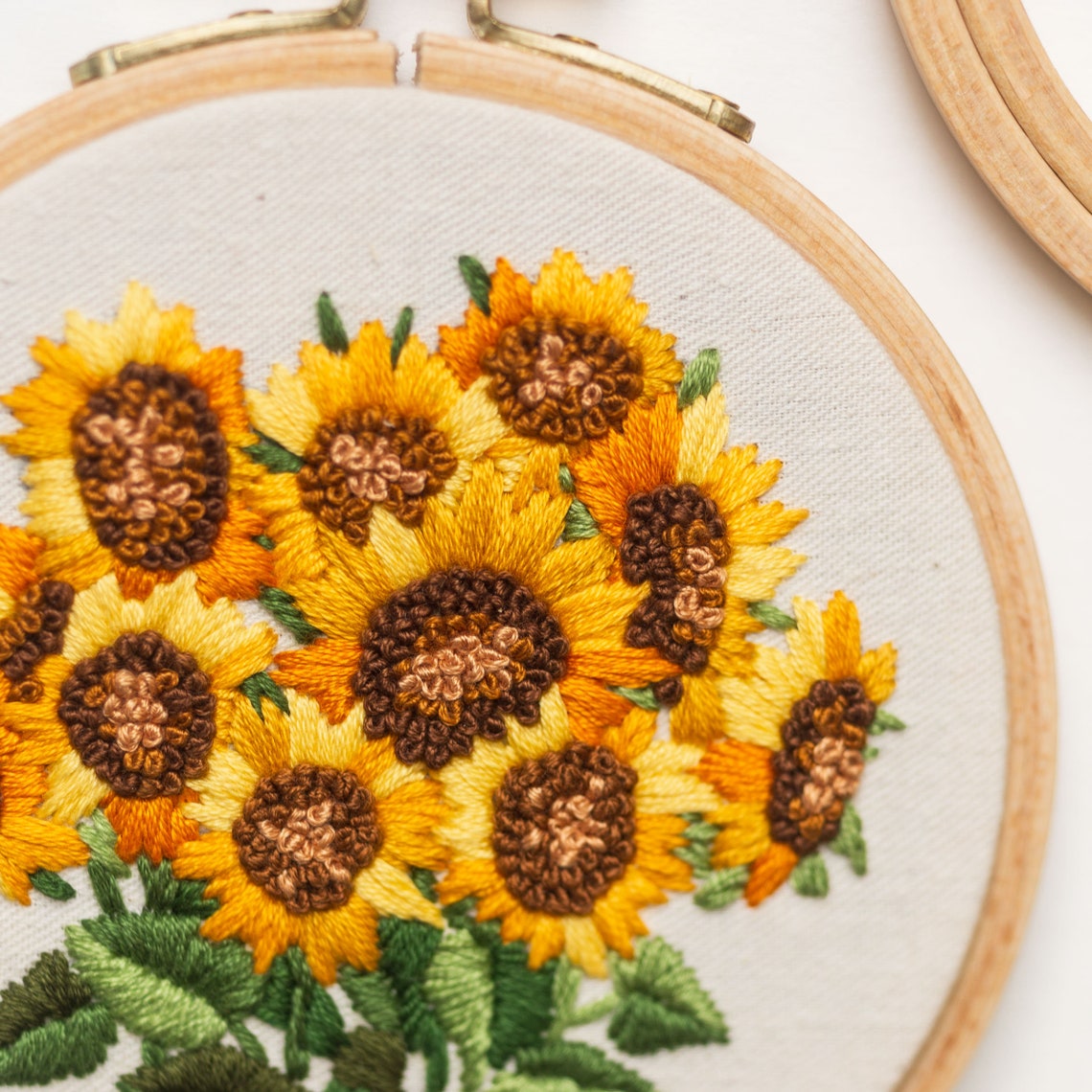 Hand Embroidery Pattern SUNFLOWERS BOUQUET Digital Download - Etsy