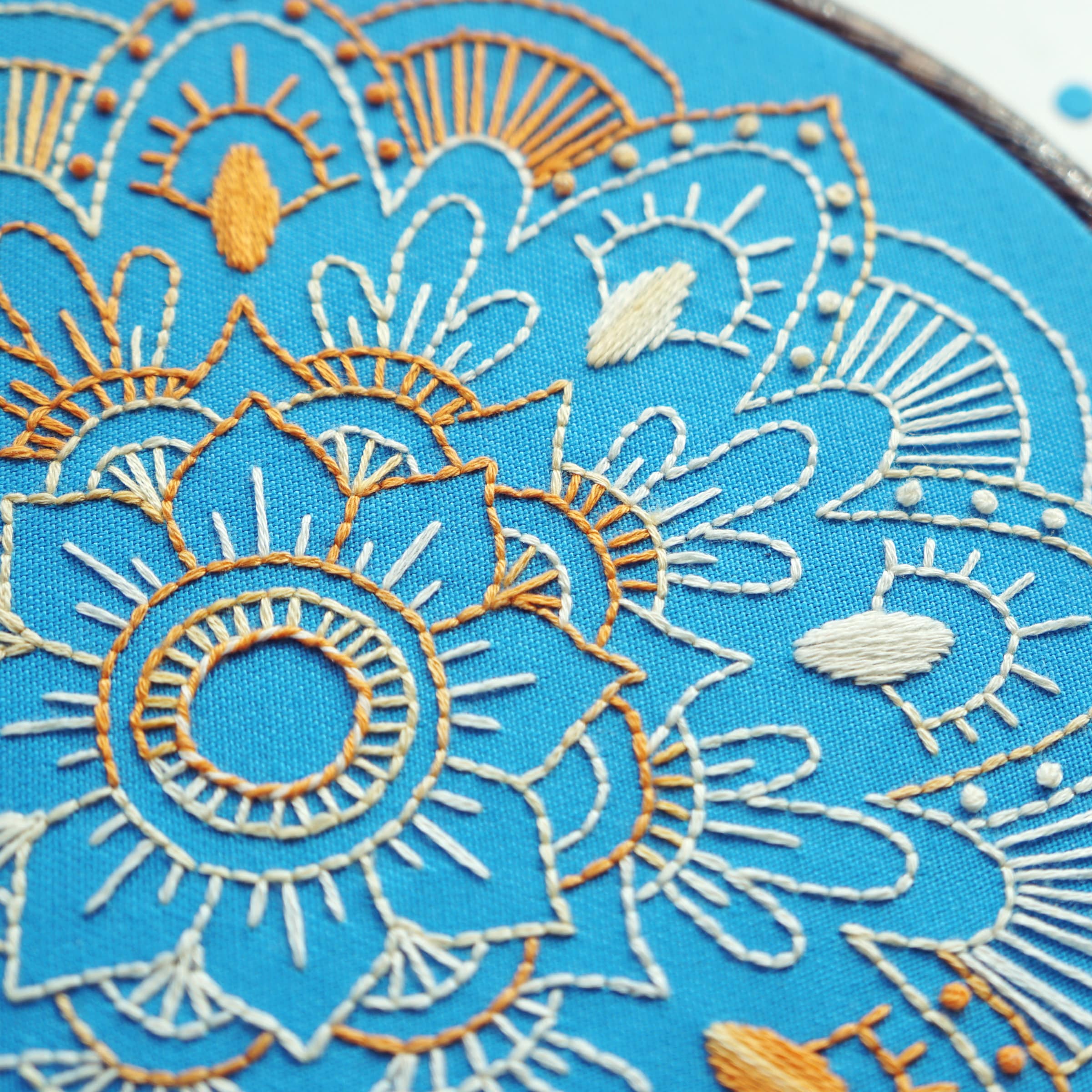 Embroidery Pattern MANDALA PDF Embroidery Pattern Beginner - Etsy