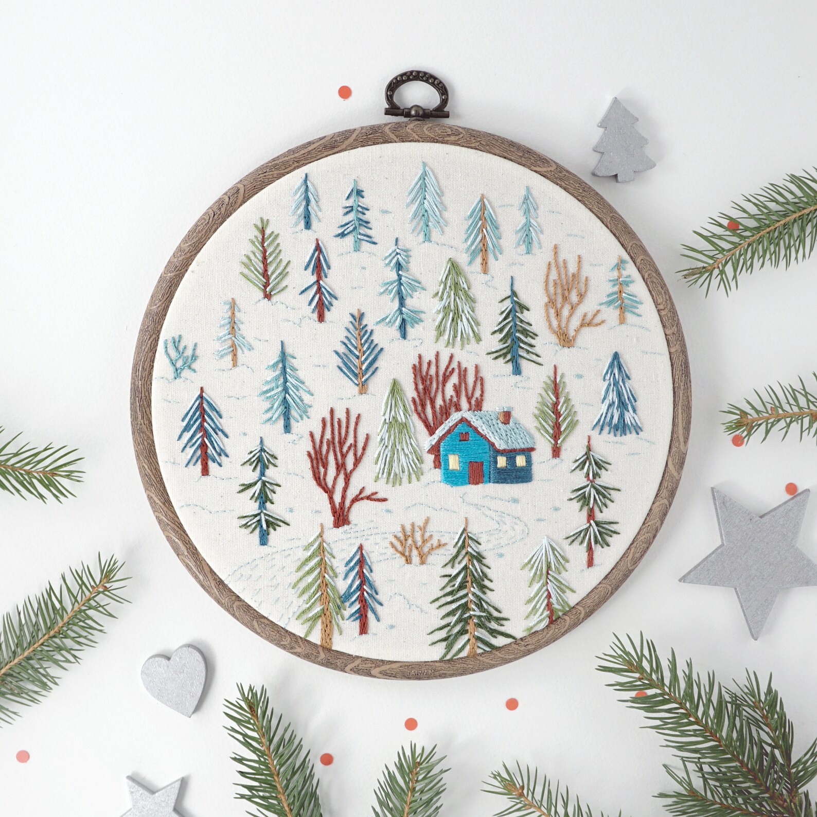 Hand Embroidery Patterns Cozy Winter Bundle Intermediate - Etsy