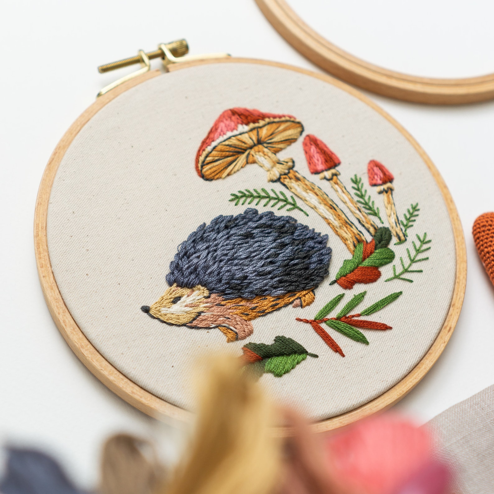 Hand Embroidery HEDGEHOG Pattern Beginner Video Tutorials - Etsy