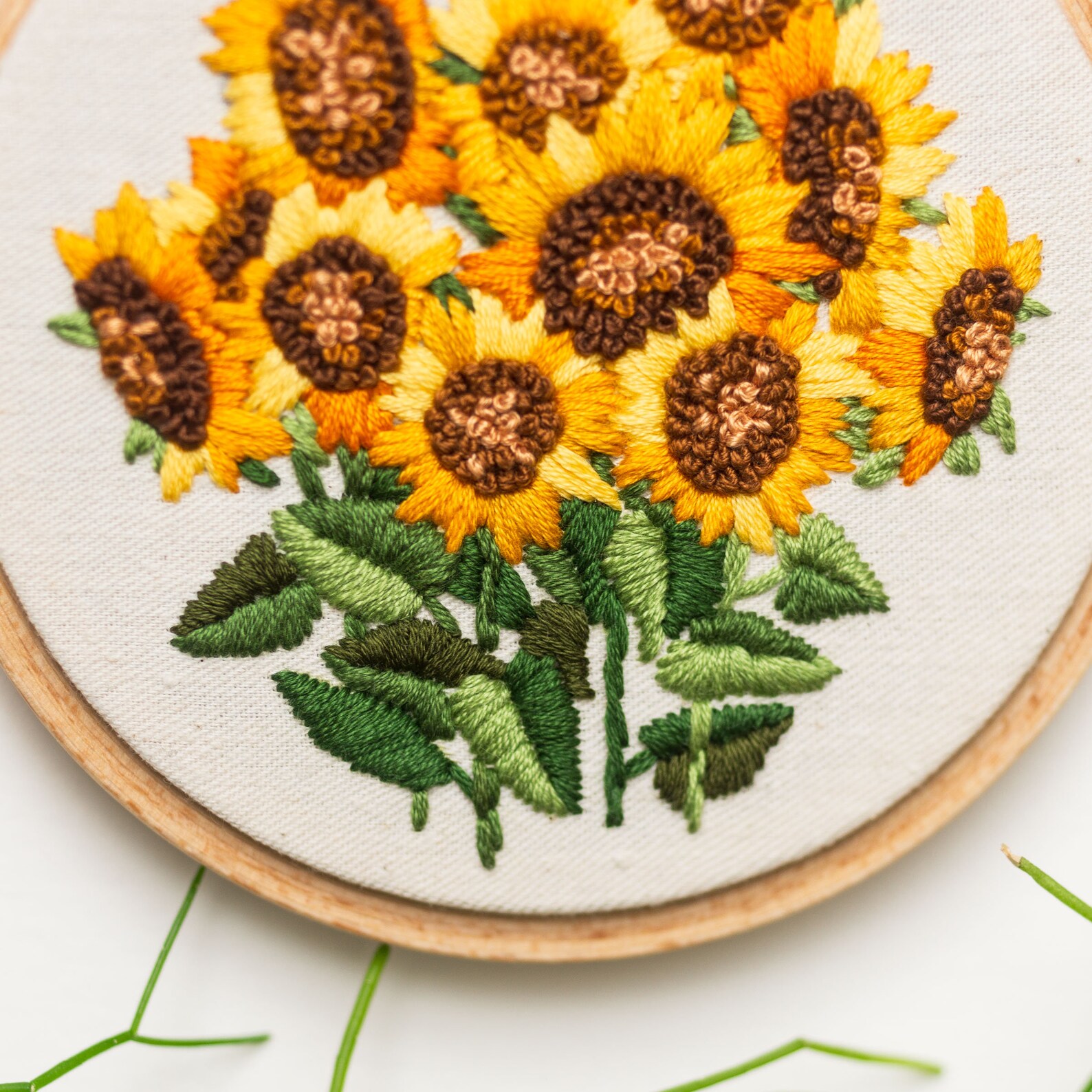 Hand Embroidery Pattern SUNFLOWERS BOUQUET Digital Download - Etsy