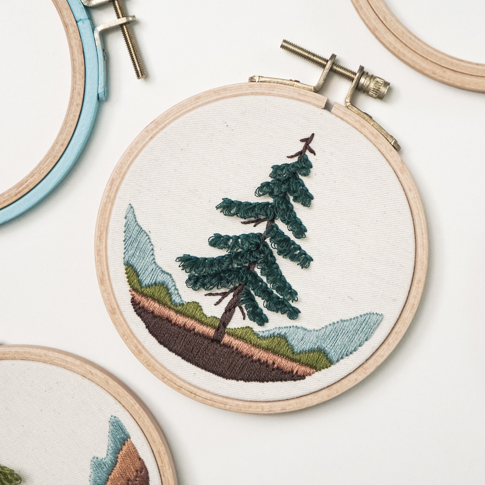 Hand Embroidery Pattern Pine Tree Embroidery Intermediate - Etsy