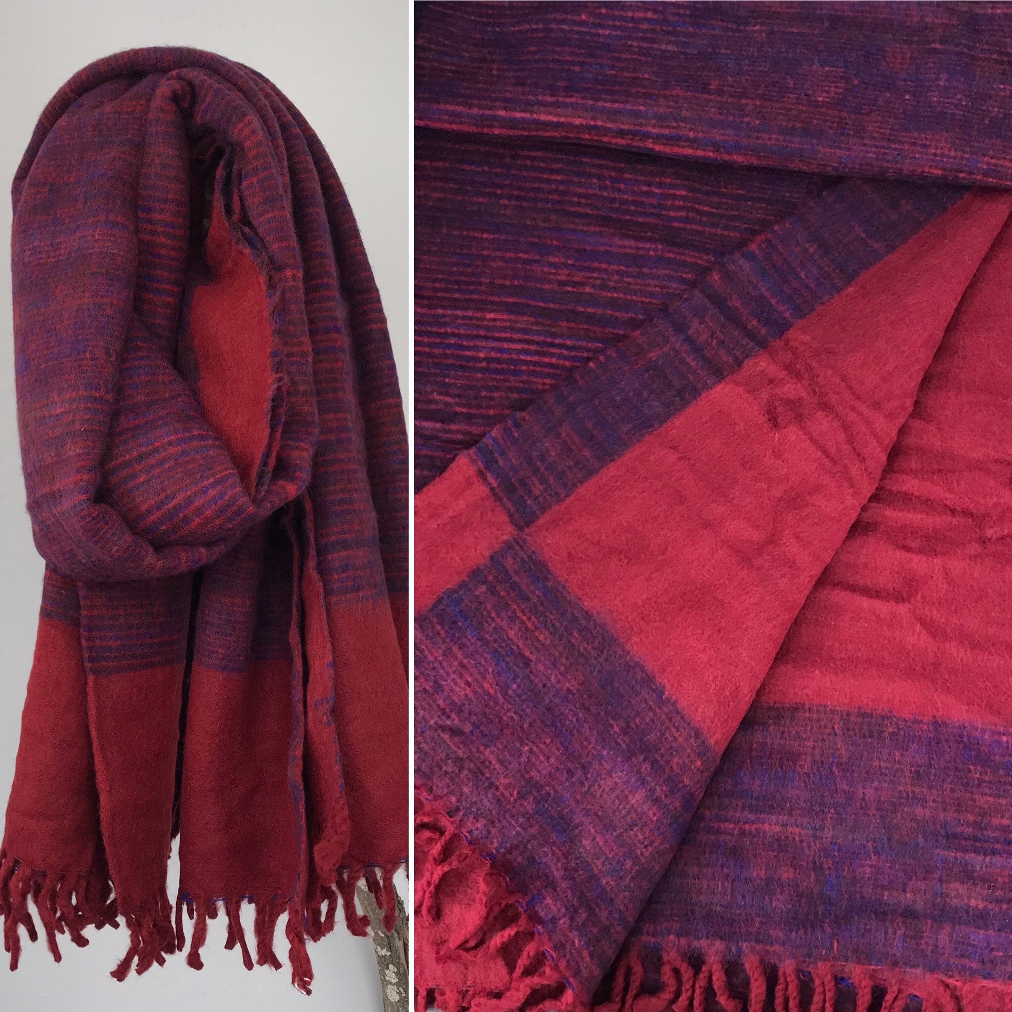 Handloom Tibet Yak Wool Shawl/blanket/winter Shawl/big Scarf - Etsy
