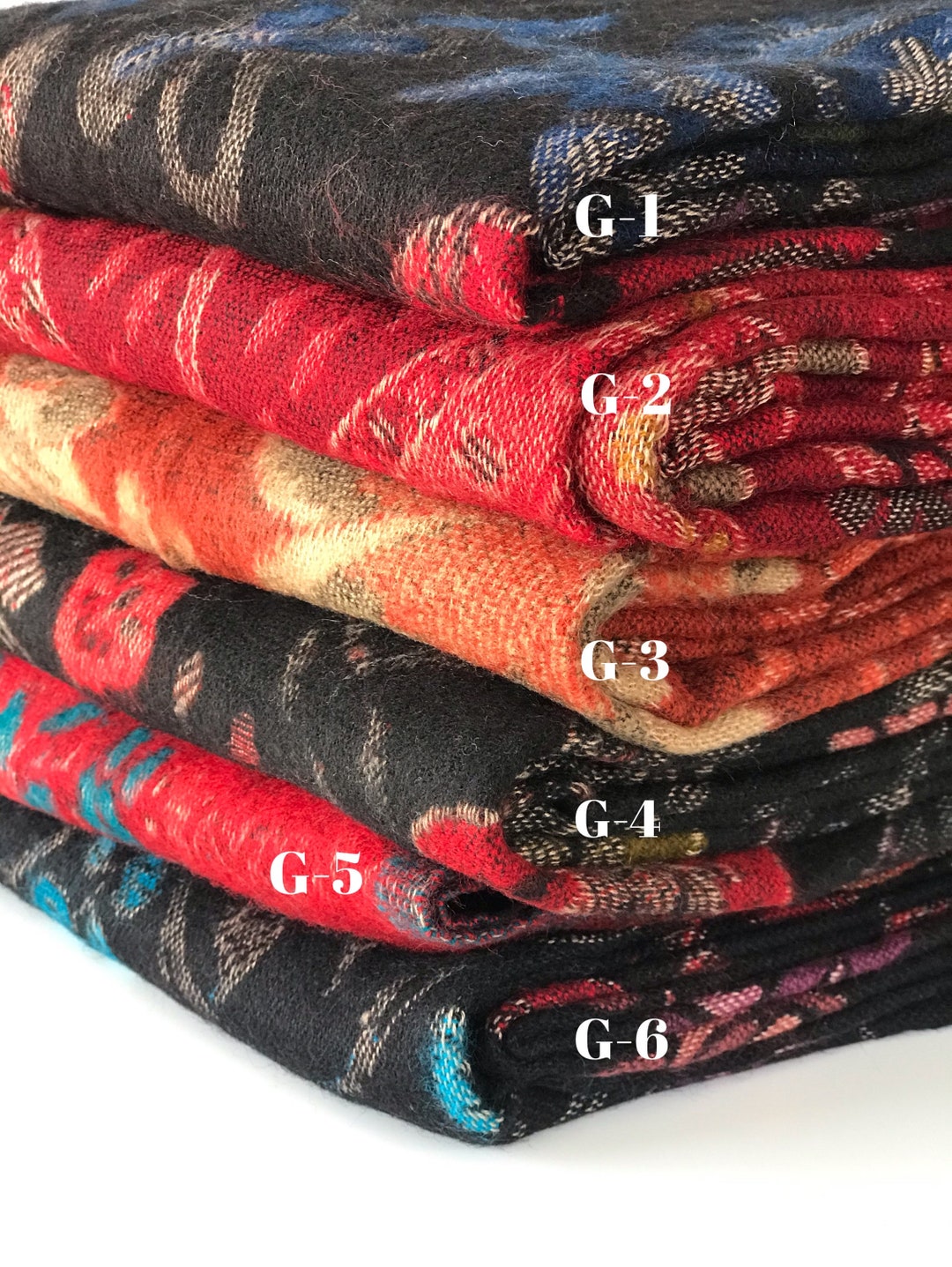 Tibetan Yak Wool Shawl/ Scarf/ Blanket, Meditation Shawl, Loose Weaved ...