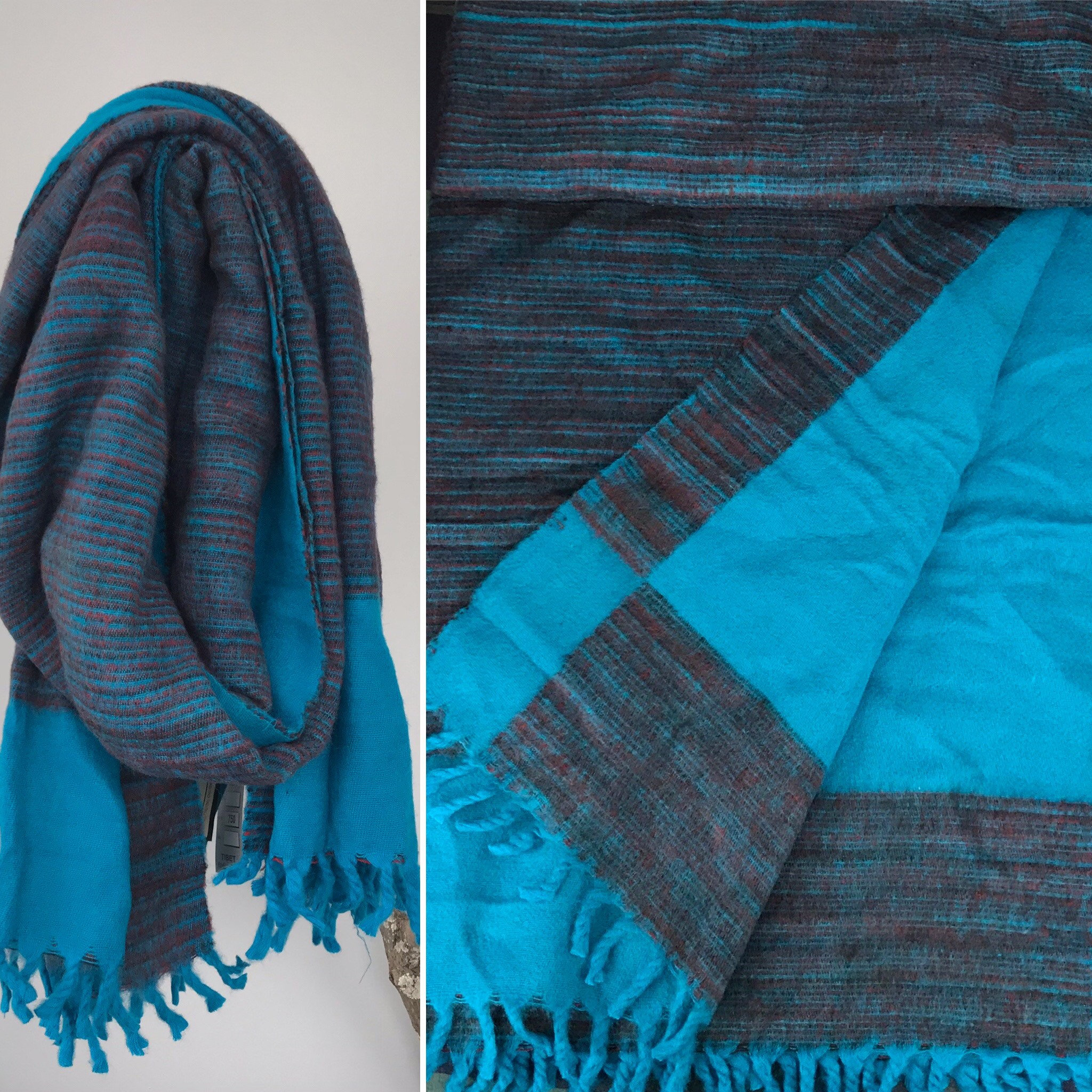 Handloom Tibet Yak Wool Shawl/blanket/winter Shawl/big Scarf - Etsy