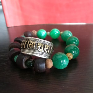 Om Mani Padme Hum BUDDHIST MANTRA RING .925 Silver, Boho Ring Mantra of ...