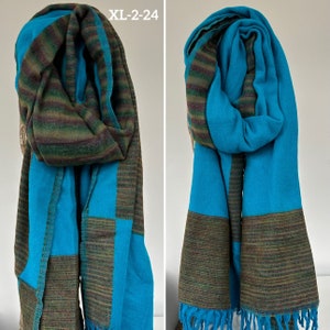 Xl Handloom Tibet Yak Wool Shawl/blanket/winter Shawl/big Scarf ...