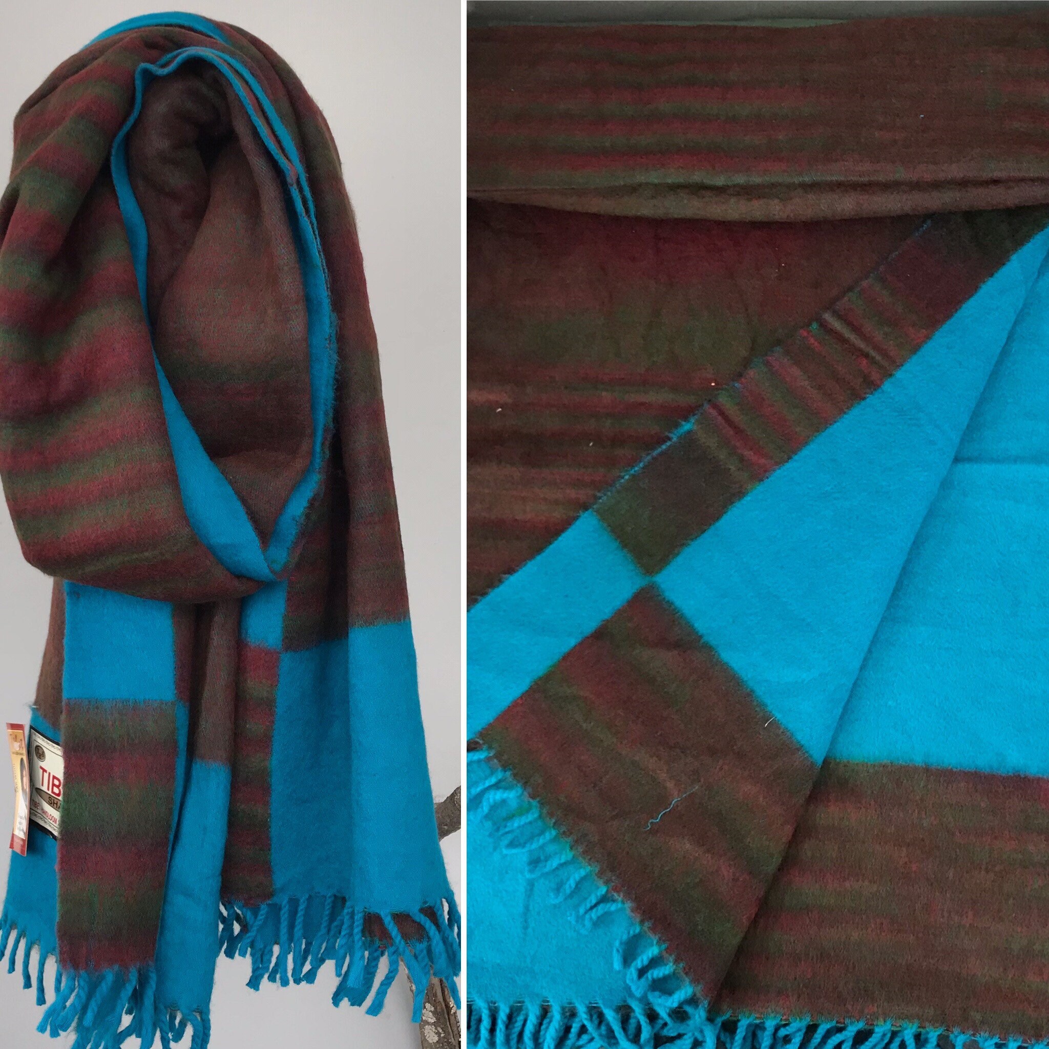 Handloom Tibet Yak Wool Shawl/blanket/winter Shawl/big Scarf - Etsy