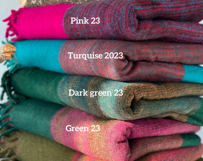 Handloom Tibet Yak Wool Shawl/blanket/winter Shawl/big Scarf ...