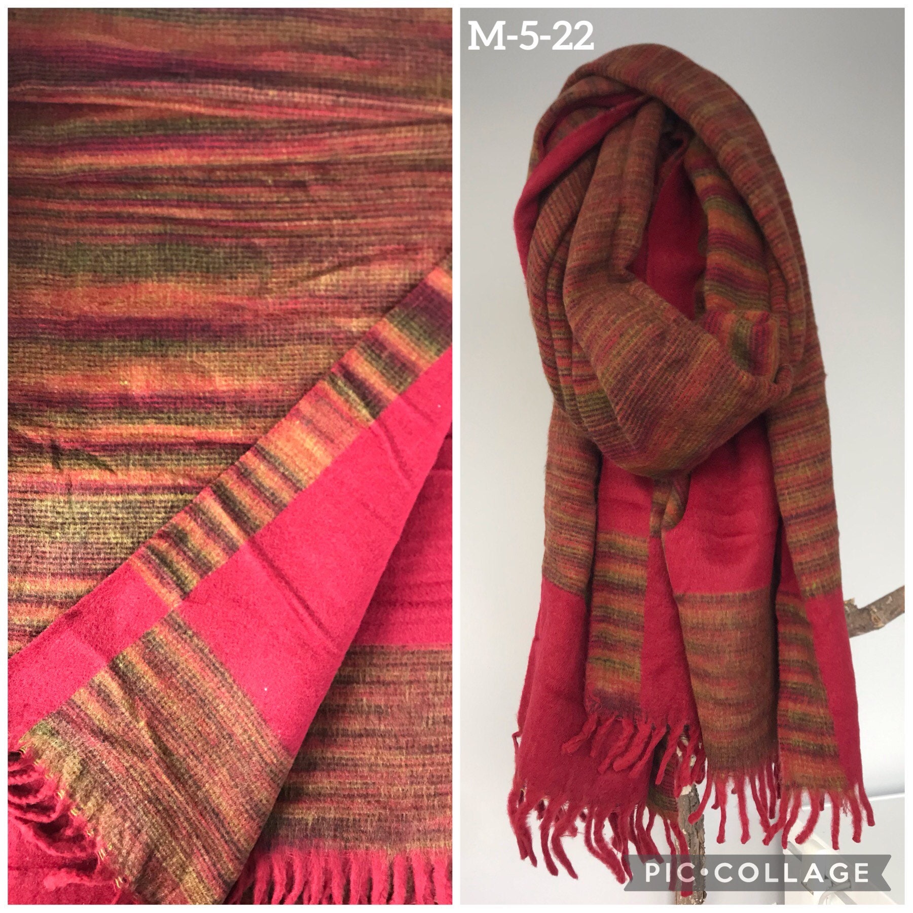 Handloom Tibet Yak Wool Shawl/blanket/winter Shawl/big Scarf - Etsy