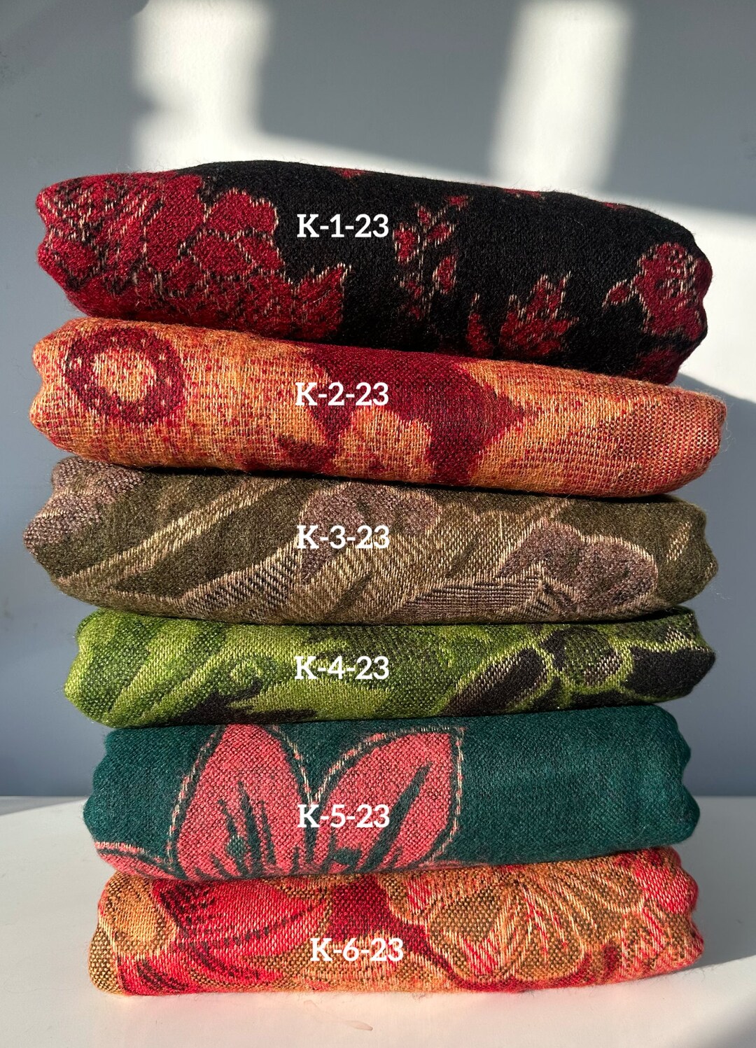Reversible Tibetan Yak Wool Shawl/scarf Blanket, Shawl, Loose Weaved ...