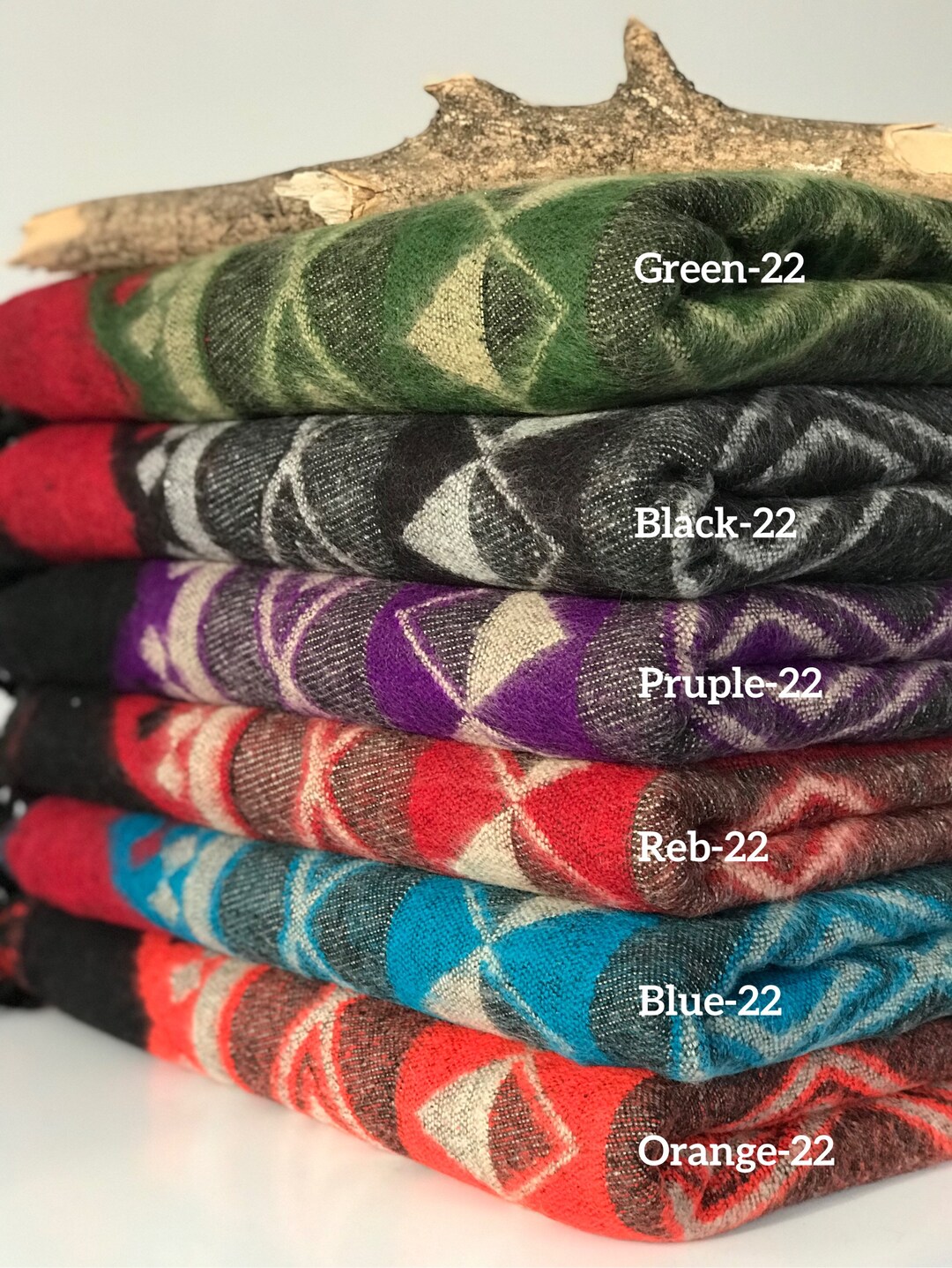 Tibetan Yak Wool Shawl/ Scarf/ Blanket, Meditation Shawl, Loose Weaved ...
