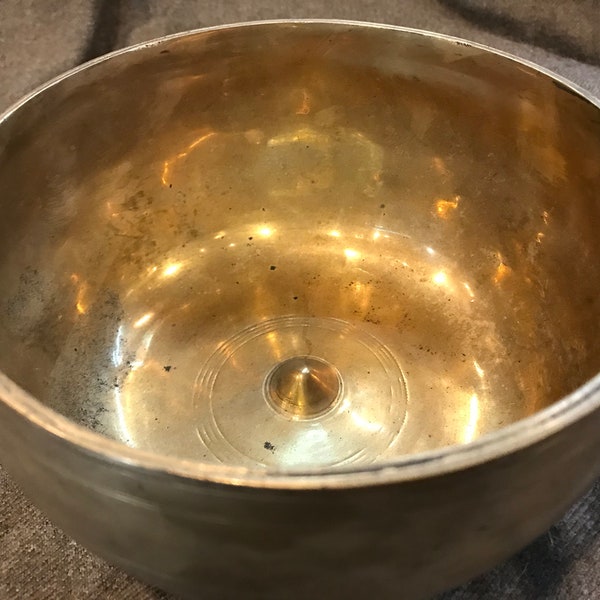 Antique Metal Bowl - Etsy