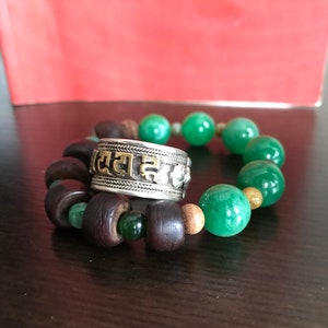 Om Mani Padme Hum BUDDHIST MANTRA RING .925 Silver, Boho Ring Mantra of ...