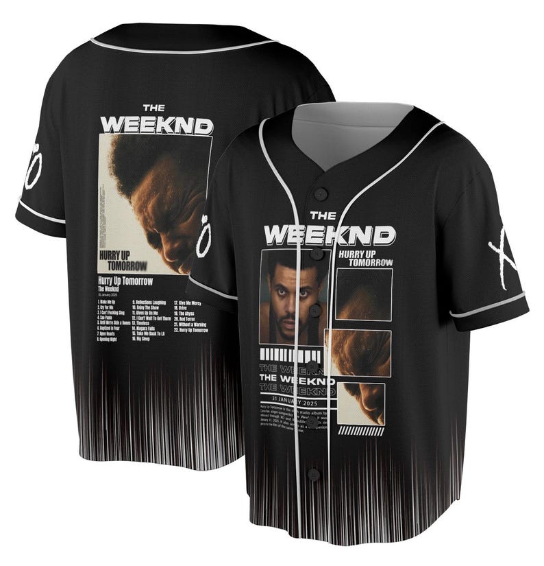 Vintage the Weeknd Shirt, the Weeknd Baseball Jersey, Hip-hop Music ...