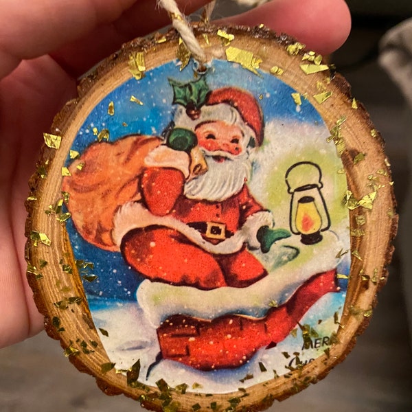 Wood Disc Ornament - Etsy