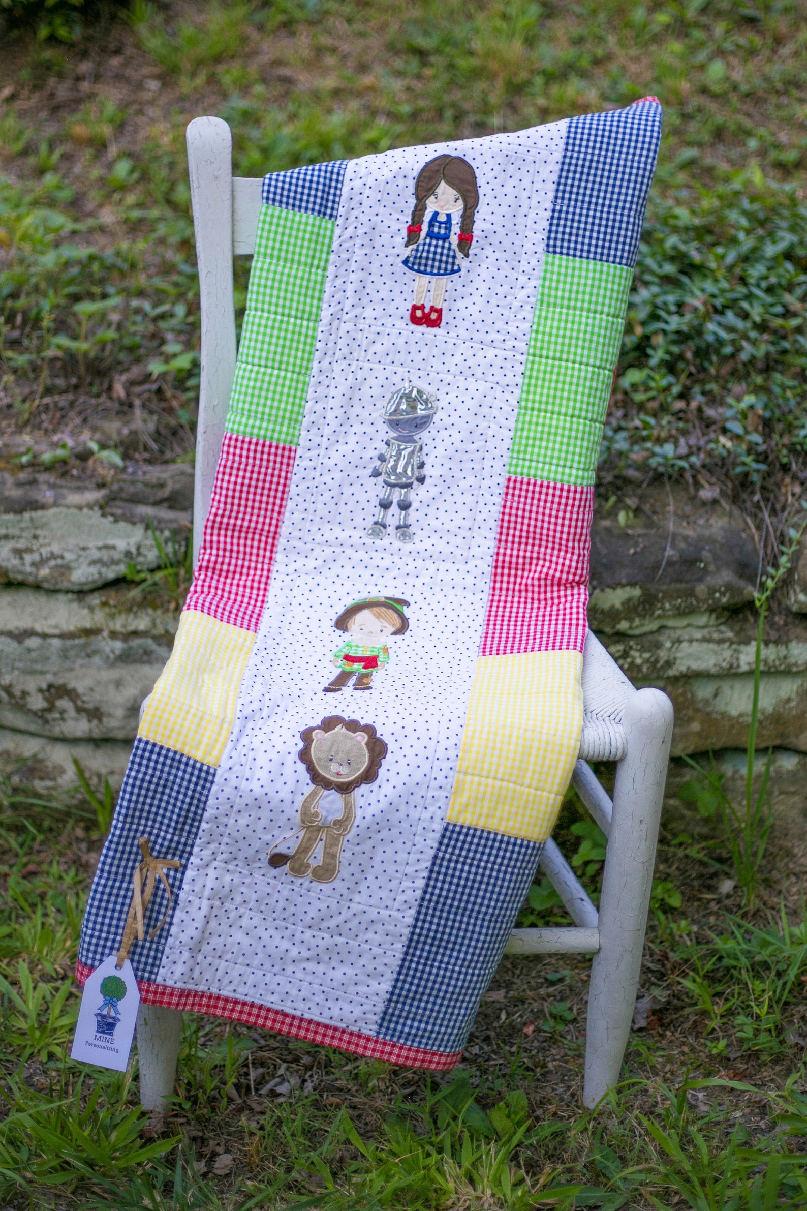 Wizard of Oz Quilt, Primary Color Quilt, Girl Quilt, Handmade Baby ...