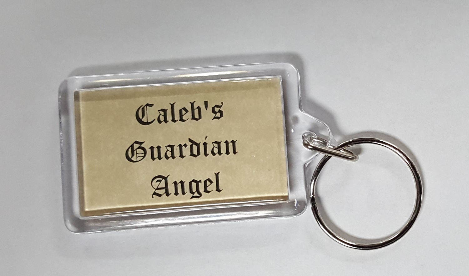 Custom Guardian Angel Keychain - Etsy