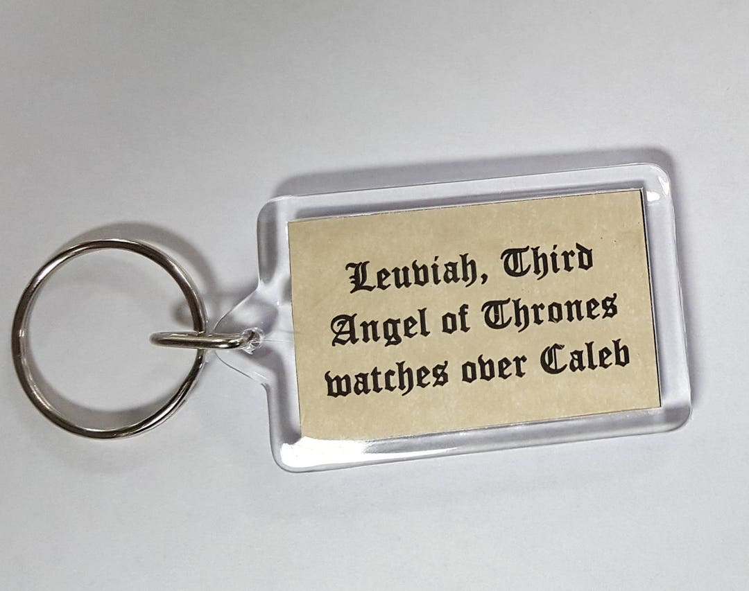 Custom Guardian Angel Keychain - Etsy