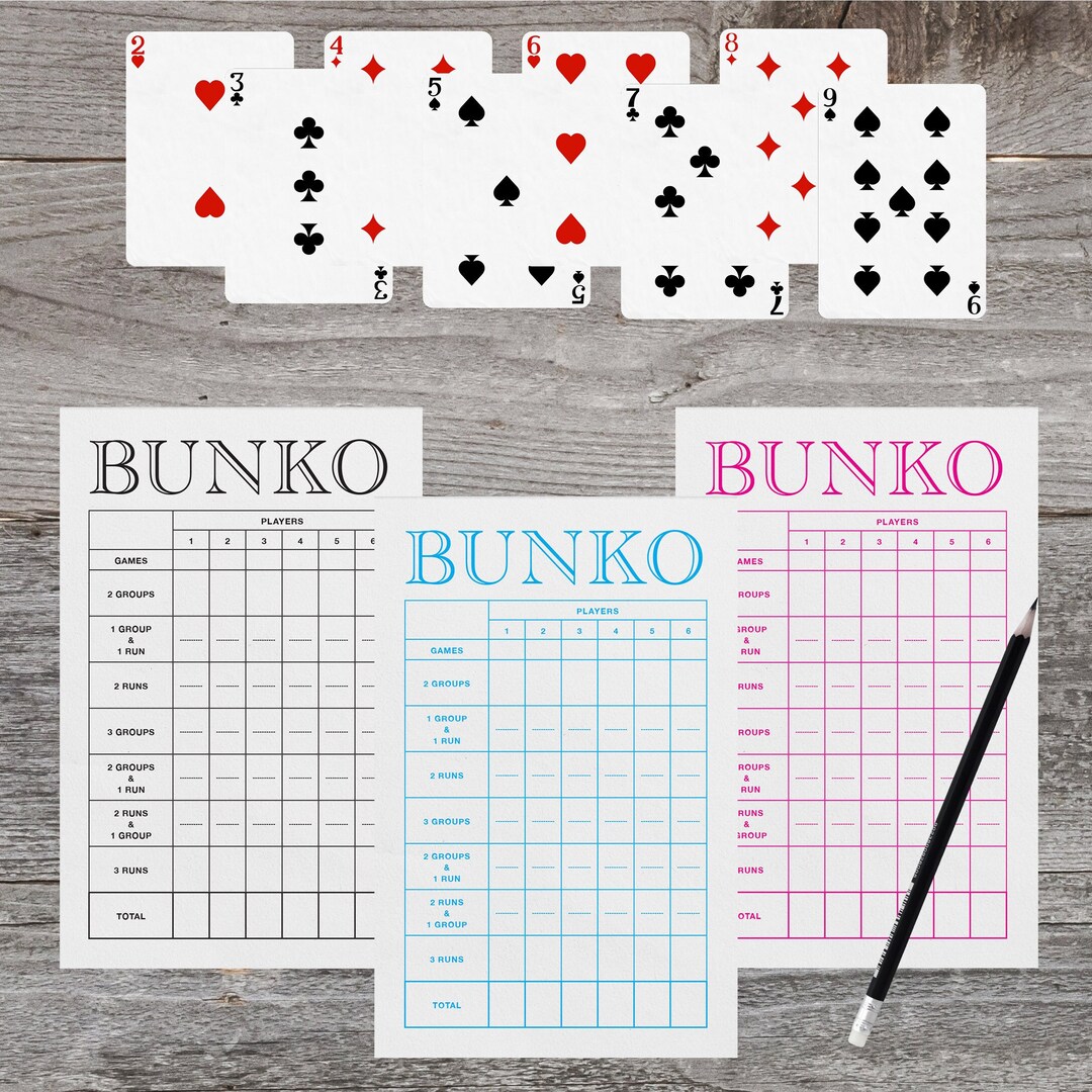Bunko Scoring Pad - Small - Personalized Name(s) - Etsy