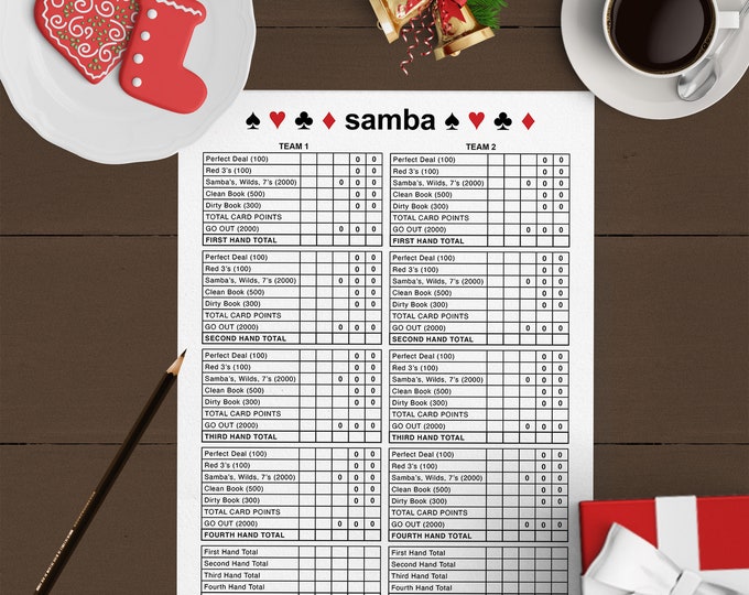 Card Organizer Mat for Samba/queens/one-eyed Jacks/canasta/triple Play ...