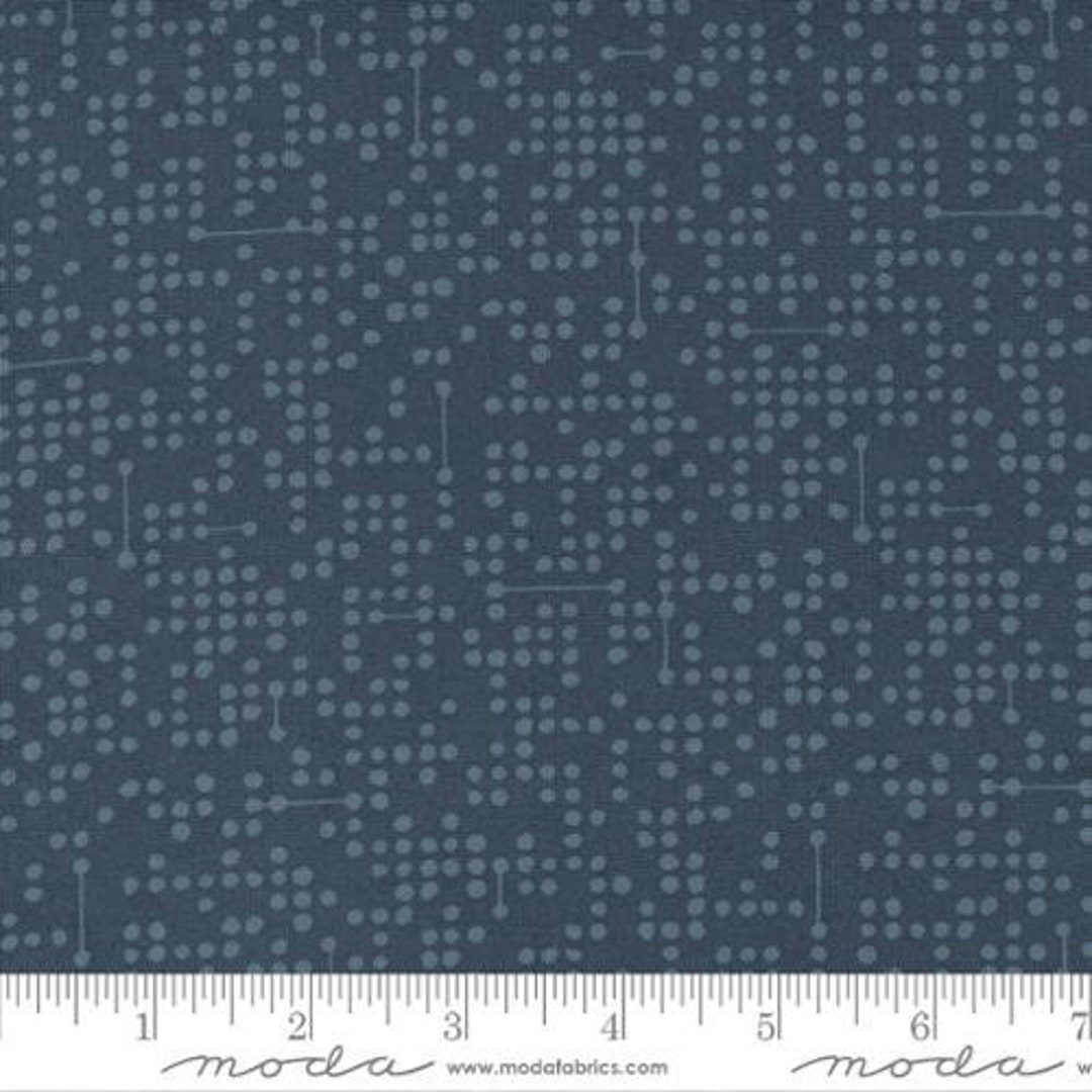 Blue Dot Fabric Conduct in Admirable From Decorum by Basic Grey ...