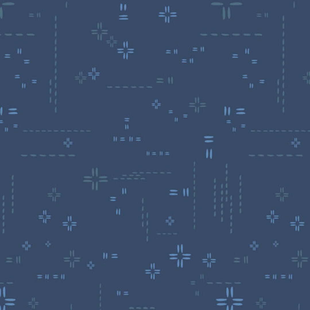 200 Thread Count Fabric Deco Stitch Indigo Sky Art Gallery Cotton ...