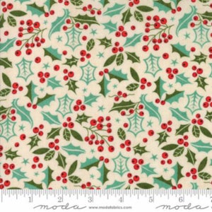Fabric by the Yard Basic Grey Berry Merry Christmas Fabric by - Etsy