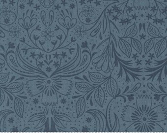 Decorum Goodness Composed Blue Fabric by Basic Grey for Moda | Etsy