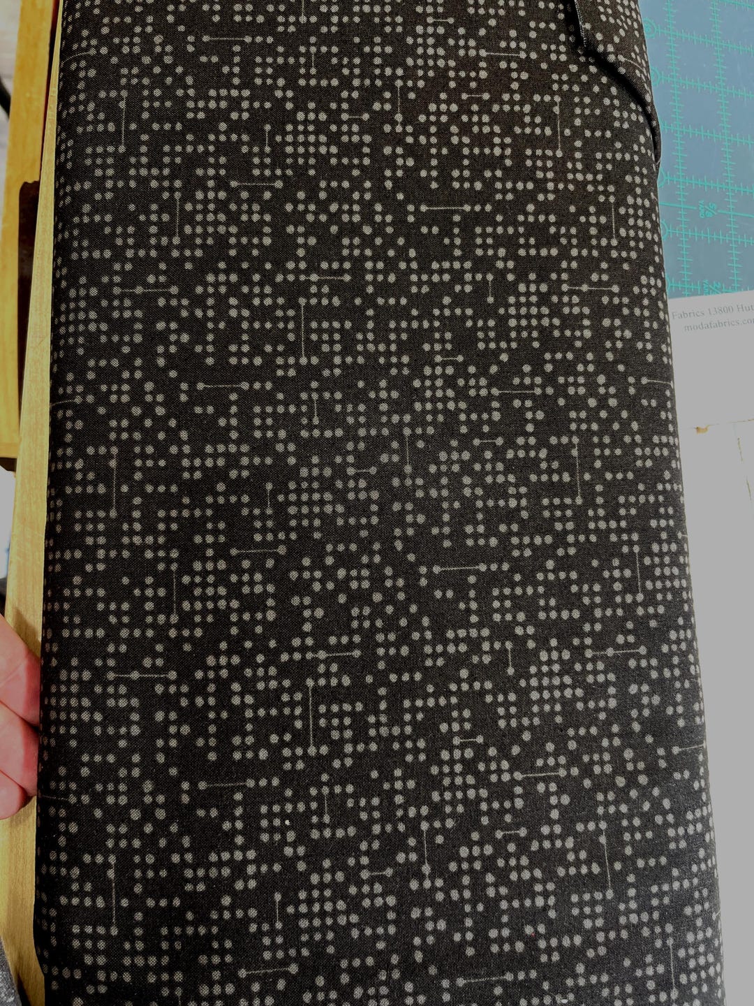 Blue Dot Fabric Conduct in Grounded From Decorum by Basic Grey Quilting ...