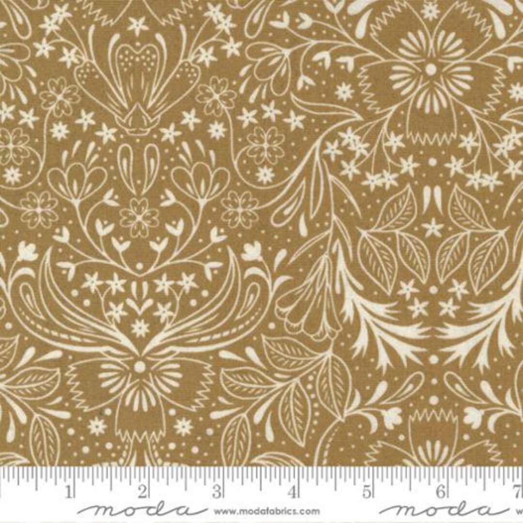 Decorum Goodness Caramel Fabric by Basic Grey for Moda 100% Cotton Fabric for Quilting and ...