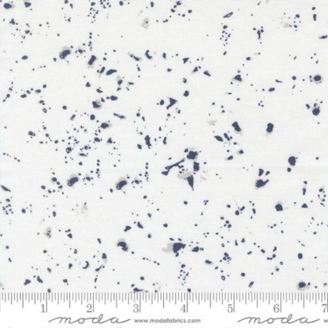 Splatter Blender Fabric Cream and Navy, for My Boys Henry by Sewn by ...
