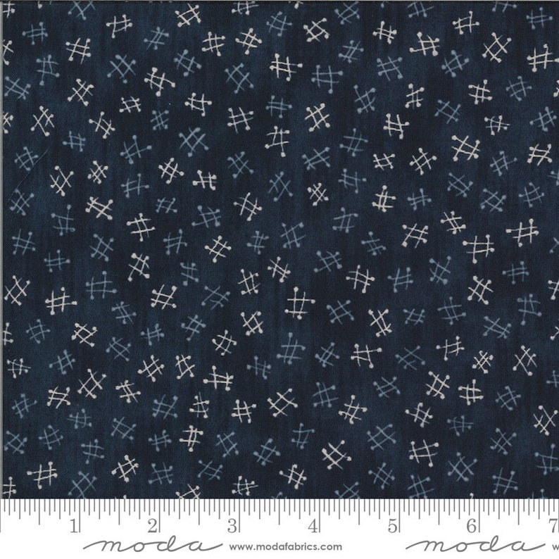 The Blues Stave Quilting Cotton Fabric by Janet Clare for Moda Duke ...