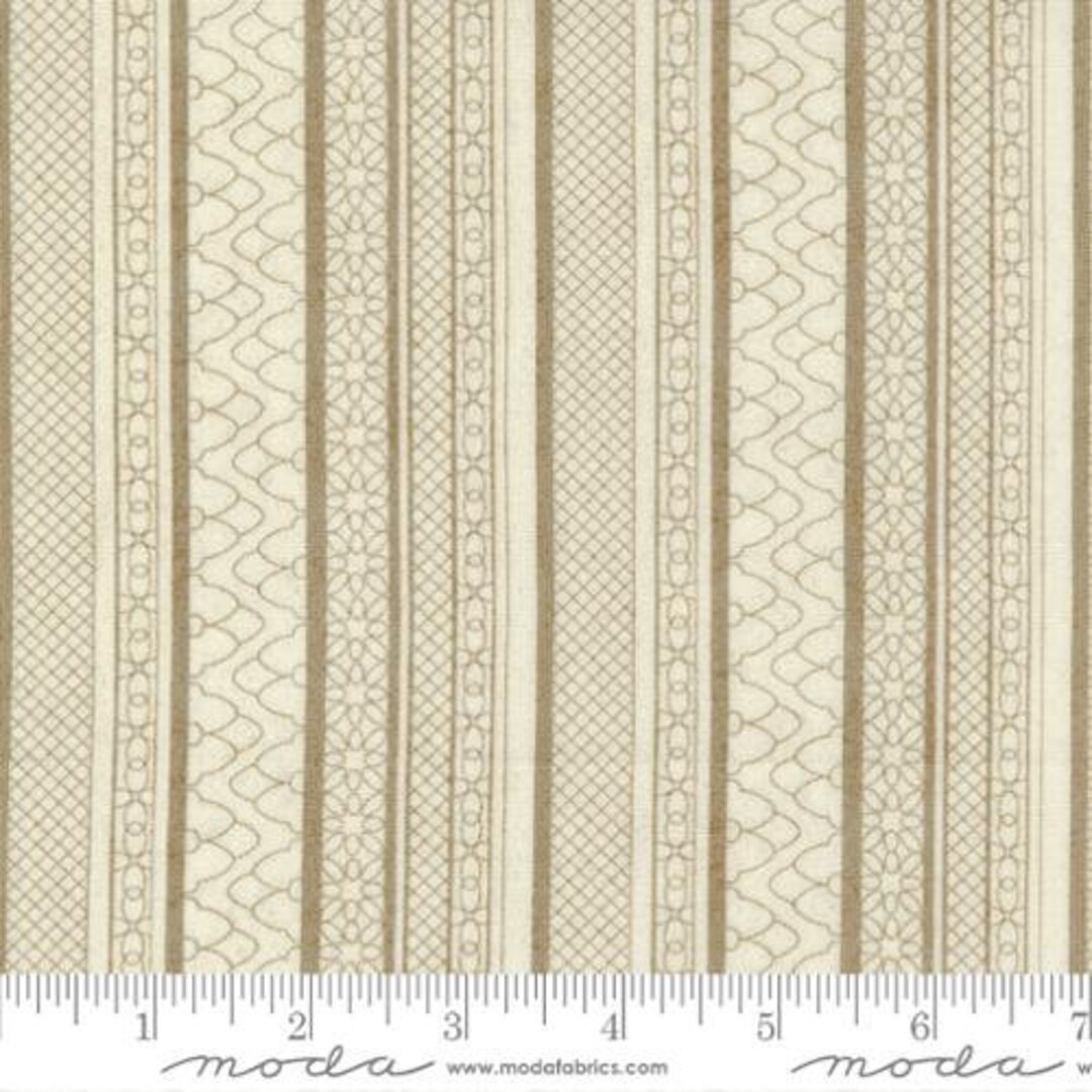 Dignity Quilting Fabric in Ecru From the Decorum Line by Basic Grey for Moda 100% Cotton Cut to ...